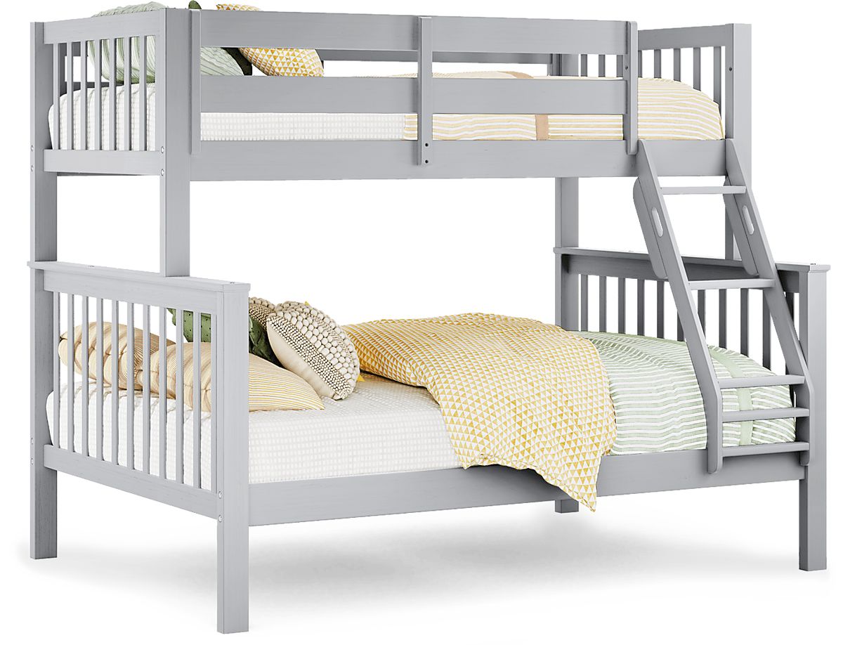 Springtown Gray Wash Twin/Full Bunk Bed | Rooms to Go