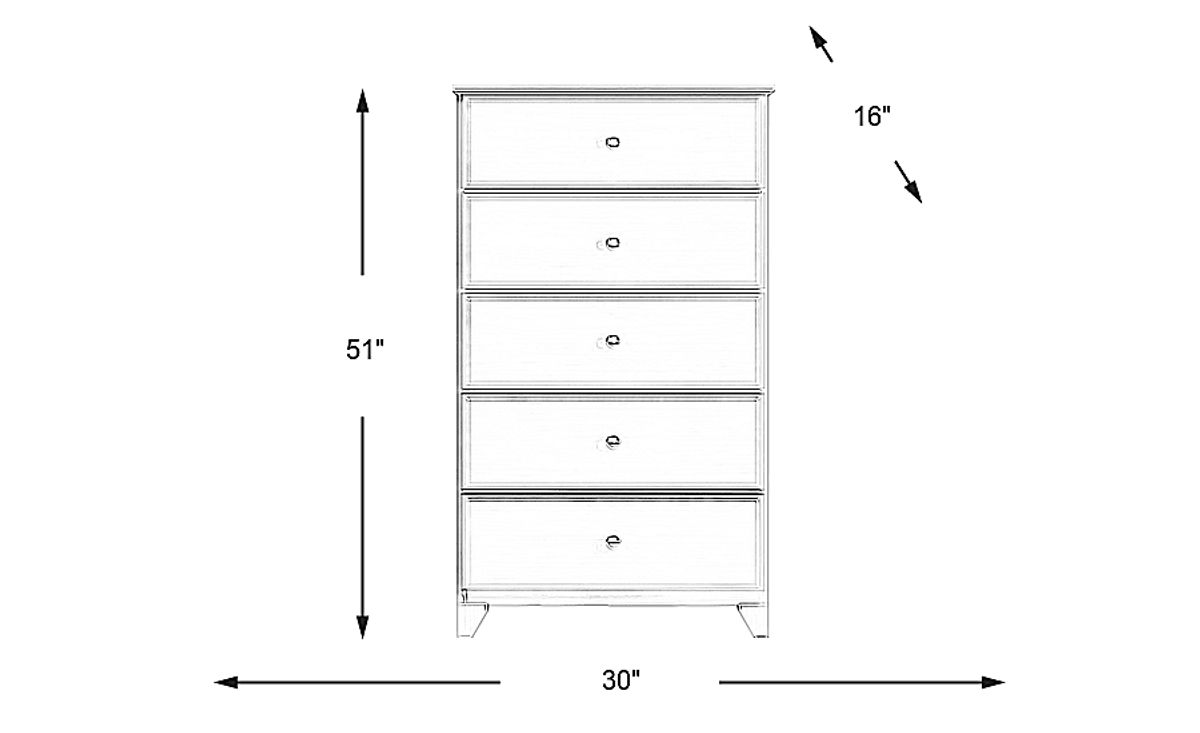 Springtown White Wash Chest | Rooms to Go