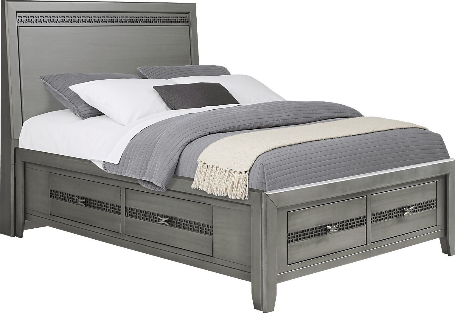 Star Wars Gray 3 Pc Full Storage Bed | Rooms to Go
