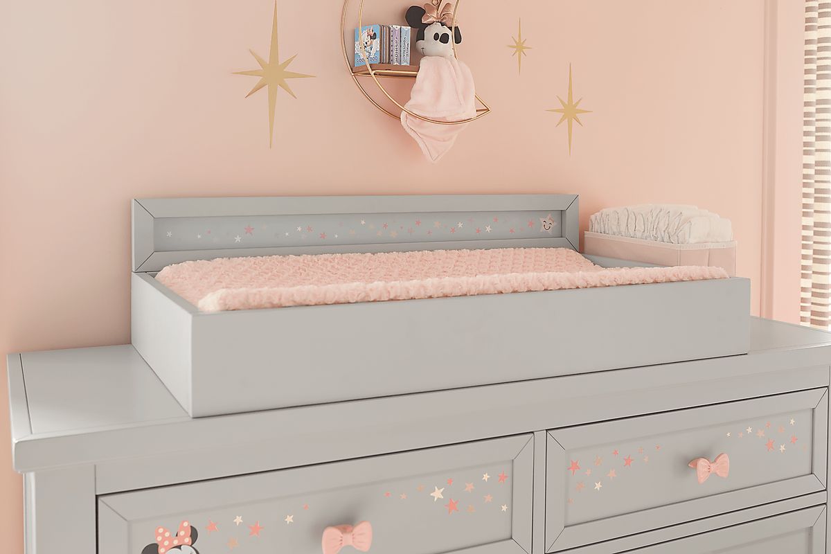 Disney Starry Dreams Minnie Mouse 5 Pc Gray Bedroom Set With Dresser ...