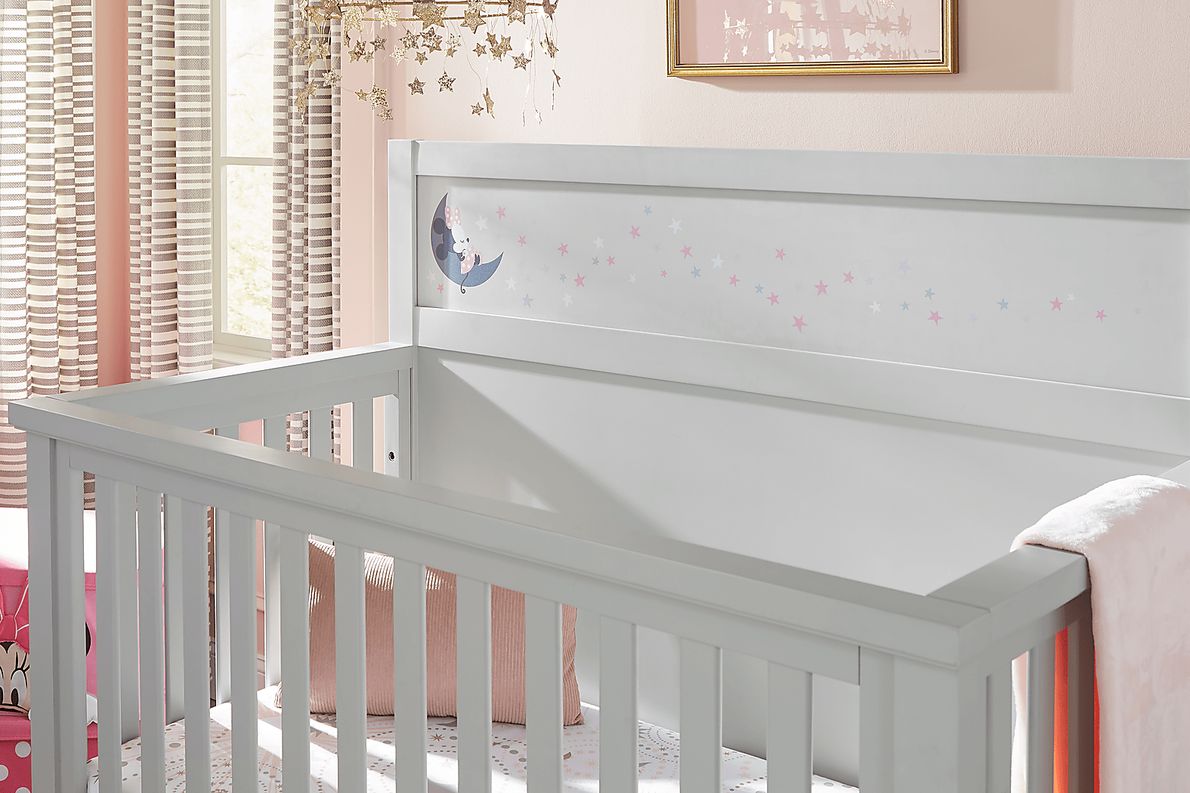 Disney Baby Starry Dreams with Minnie Mouse Gray Convertible Crib ...