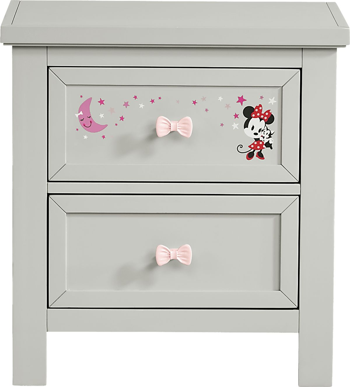 Disney Starry Dreams With Minnie Mouse Gray Nightstand | Rooms to Go