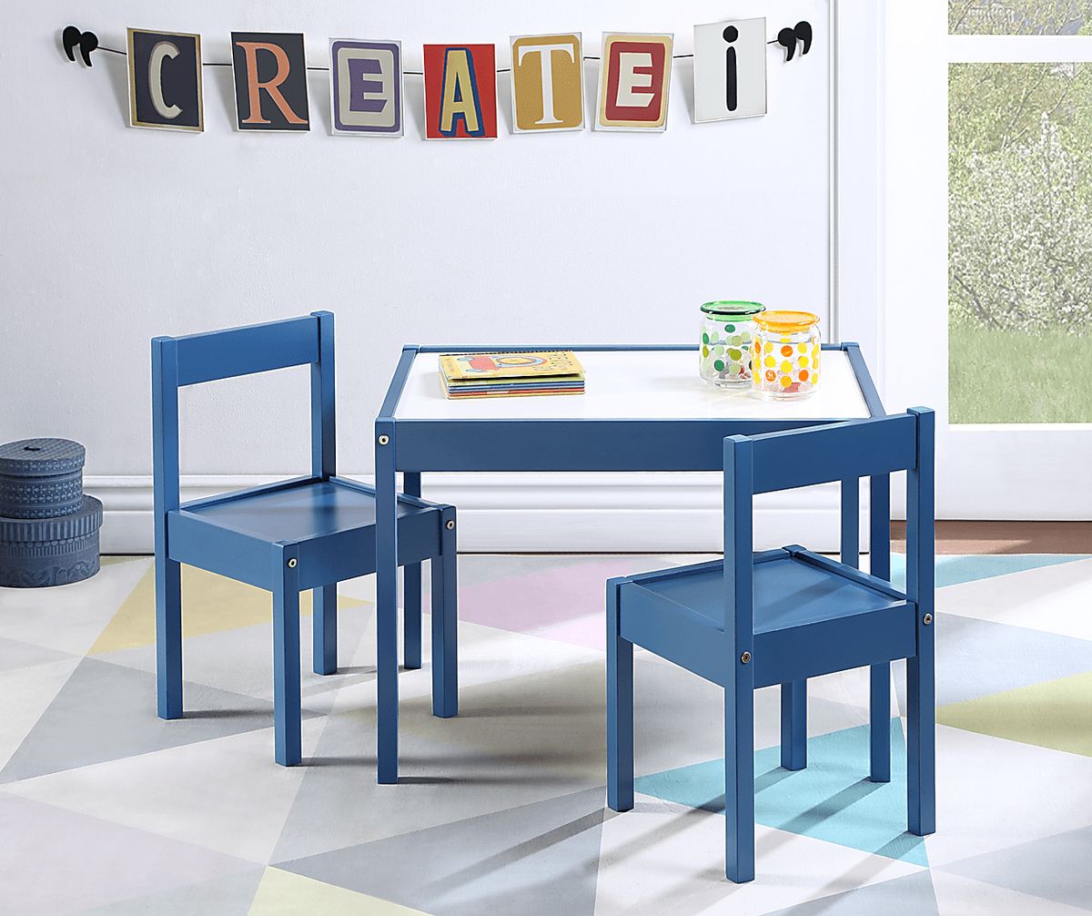 Synni Dark Blue Colors 3 Pc Table Set | Rooms to Go