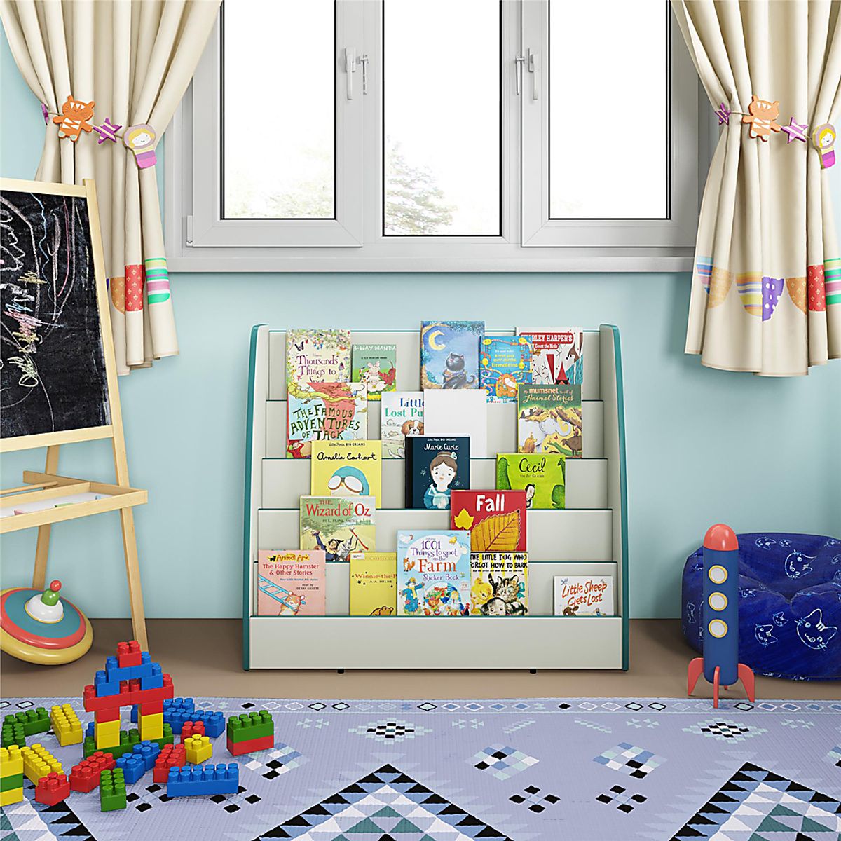Toula White Colors,White Bookcase | Rooms to Go