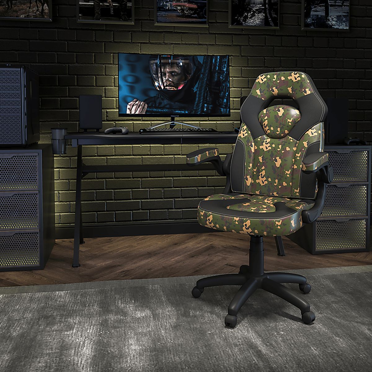 Tournne Green Gaming Chair | Rooms to Go