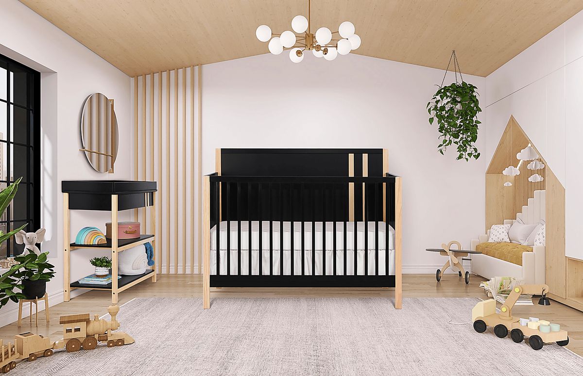 Tresio Black,Oak Black,Colors,Dark Wood,Light Wood Crib | Rooms to Go