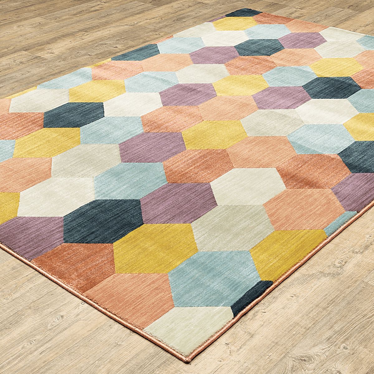 Tropical Scales Rainbow Multi Rug | Rooms to Go
