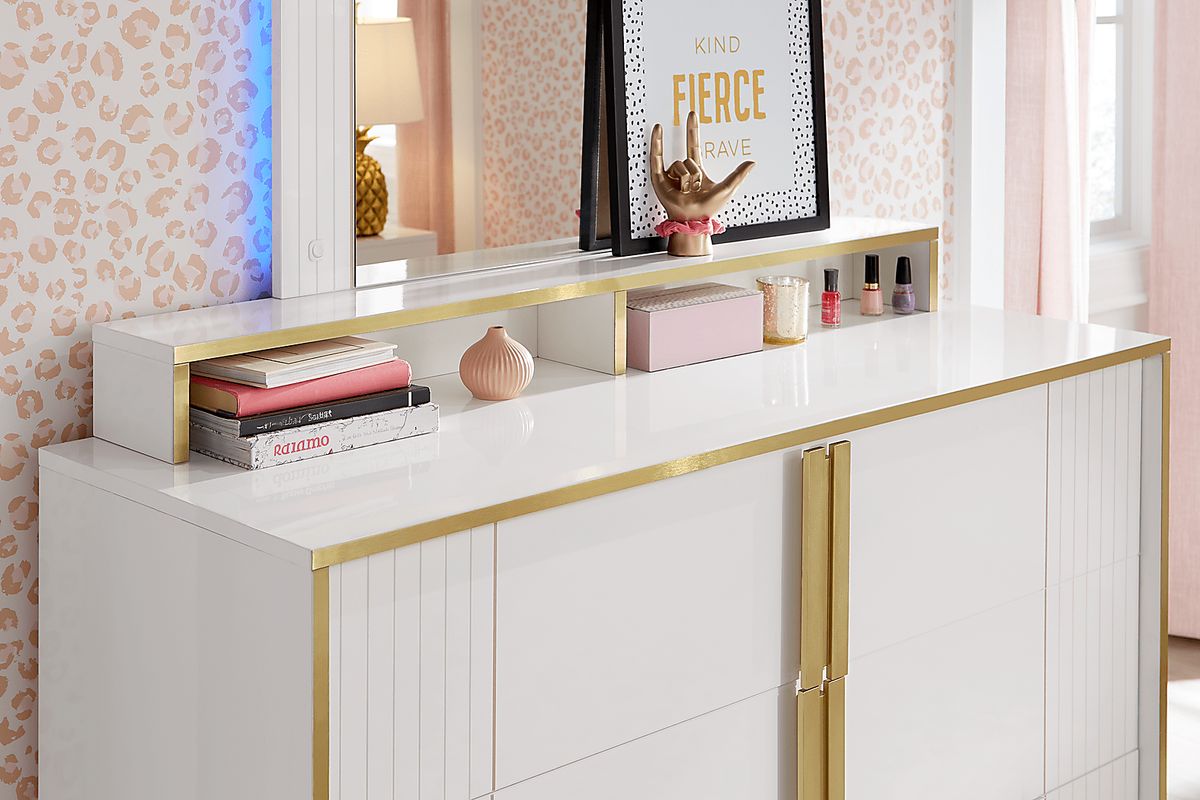 Valentina 5 Pc White Colors,White Full Bedroom Set With Full Bed ...