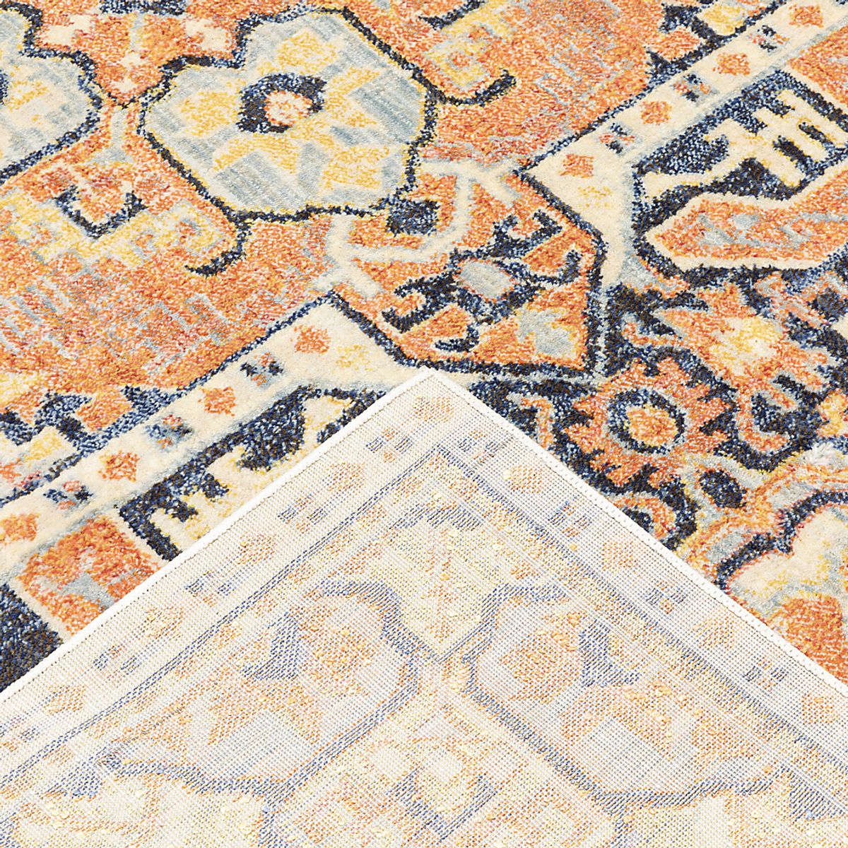 Vintage Haven II Blue,Orange Blue,Orange,Red Rugs | Rooms to Go