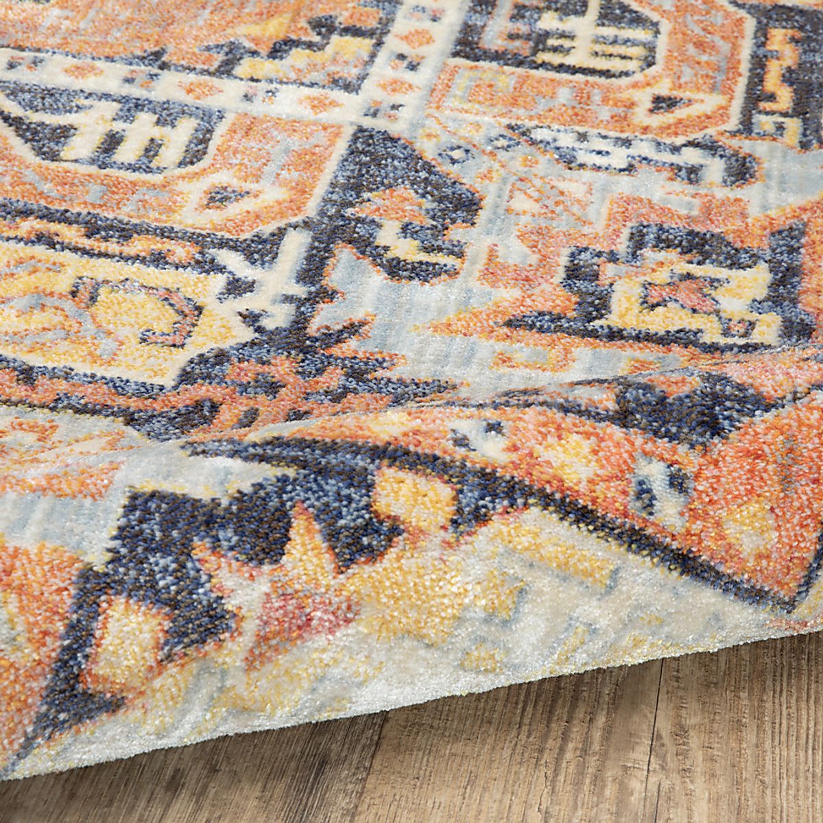 Vintage Haven II Blue,Orange Blue,Orange,Red Rugs | Rooms to Go