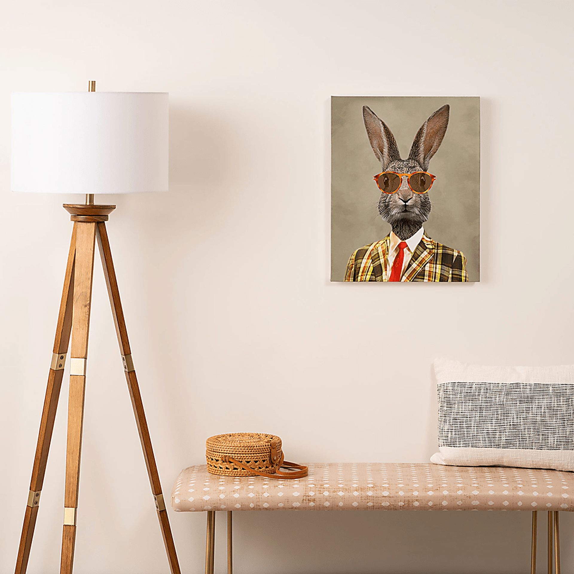 Vintage Mister Rabbit I Beige Artwork | Rooms to Go