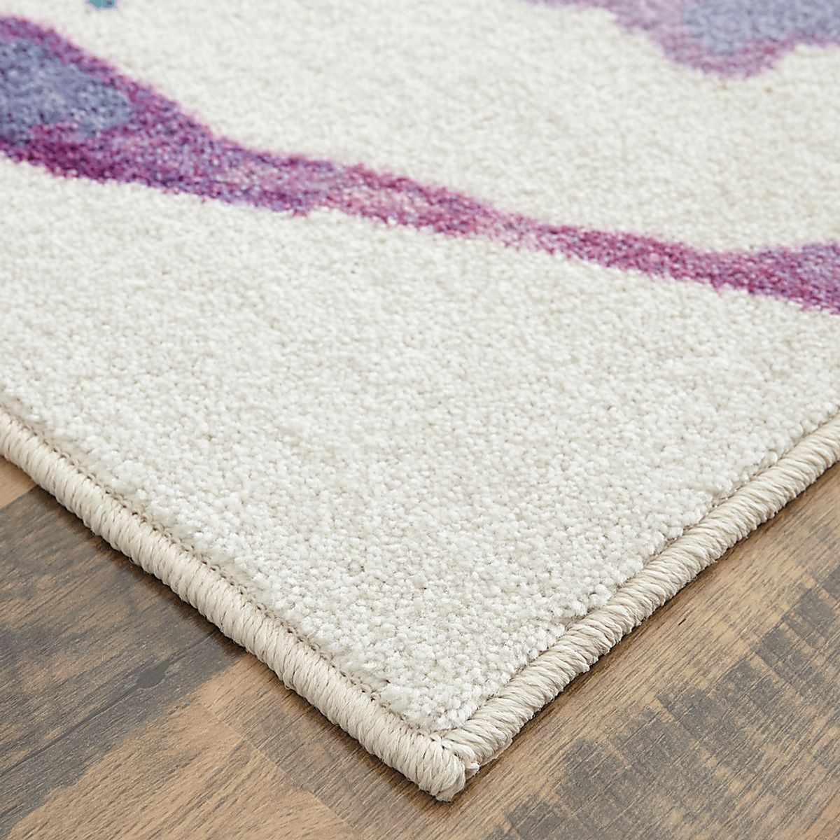 Watercolor Flutter Purple Red Rug | Rooms to Go