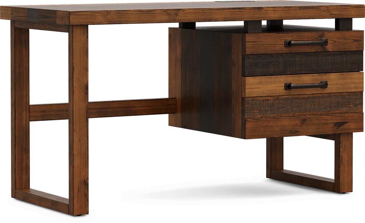 Westover Hills Jr. Brown Dark Wood Desk | Rooms to Go