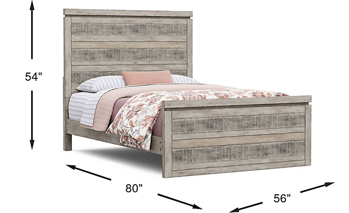 Westover Hills Jr. Gray 3 Pc Full Panel Bed | Rooms to Go