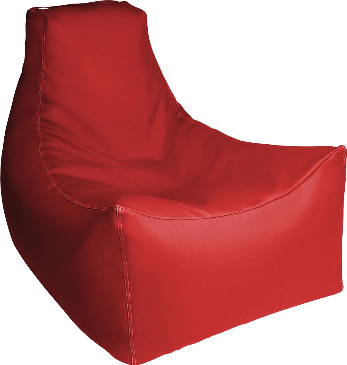 Wilfy Red Vinyl Fabric Bean Bag Chair | Rooms to Go