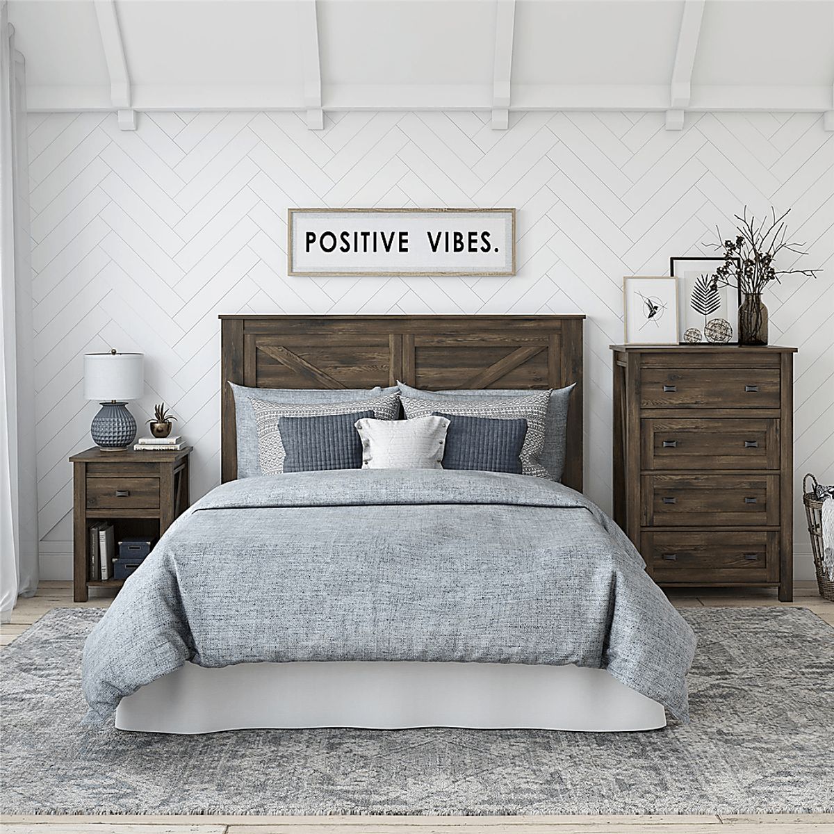 Keidel Brown Dark Wood Nightstand | Rooms to Go