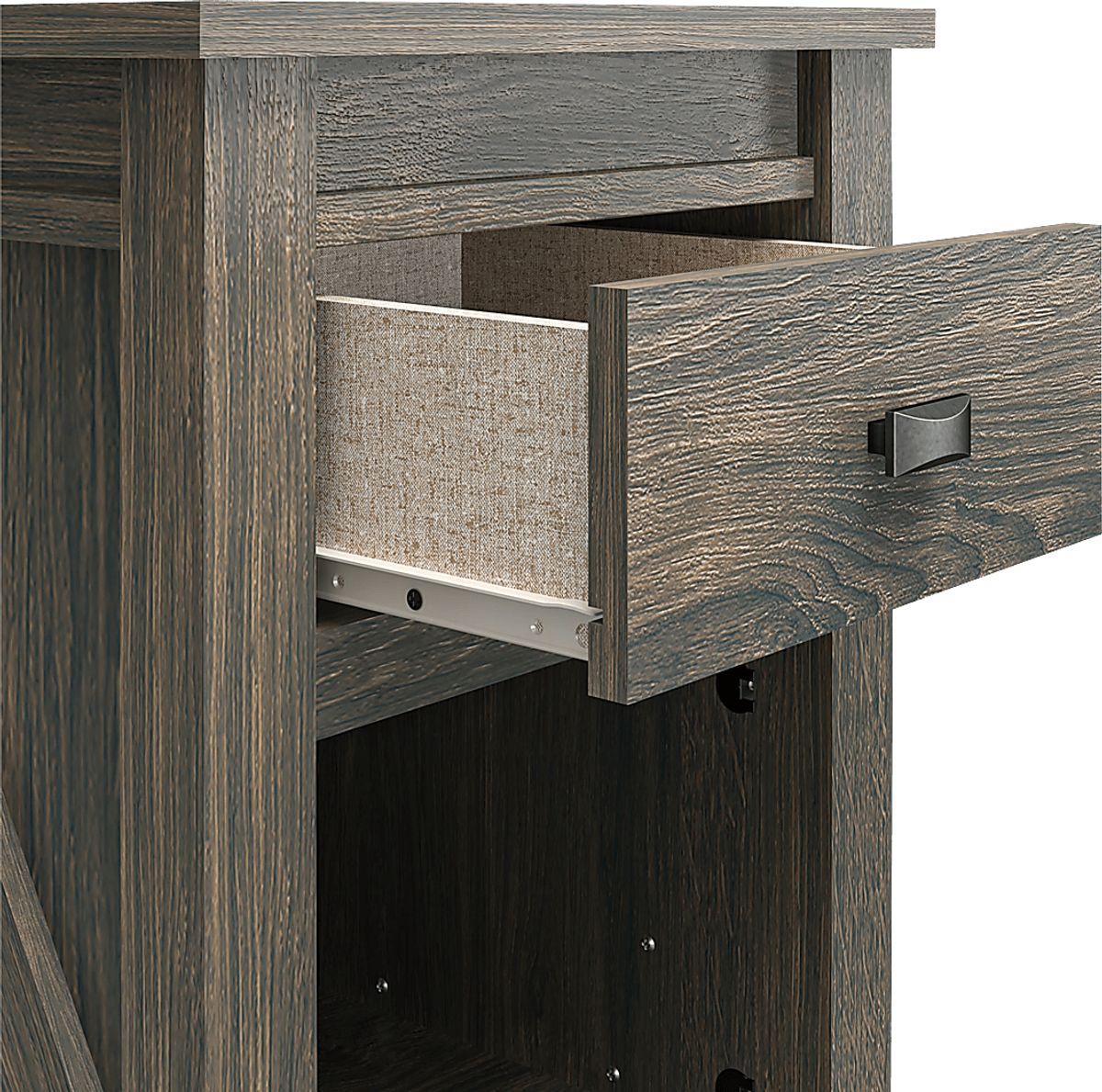 Keidel Oak Dark Wood,Light Wood Nightstand | Rooms to Go