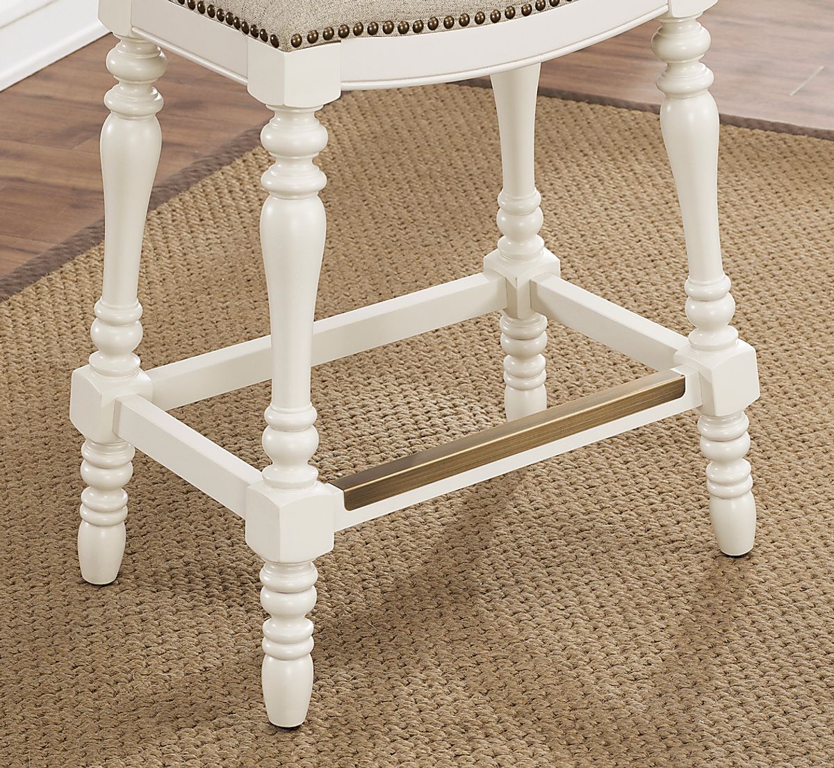 Kielman White Colors,White Beige Counter Stool | Rooms to Go