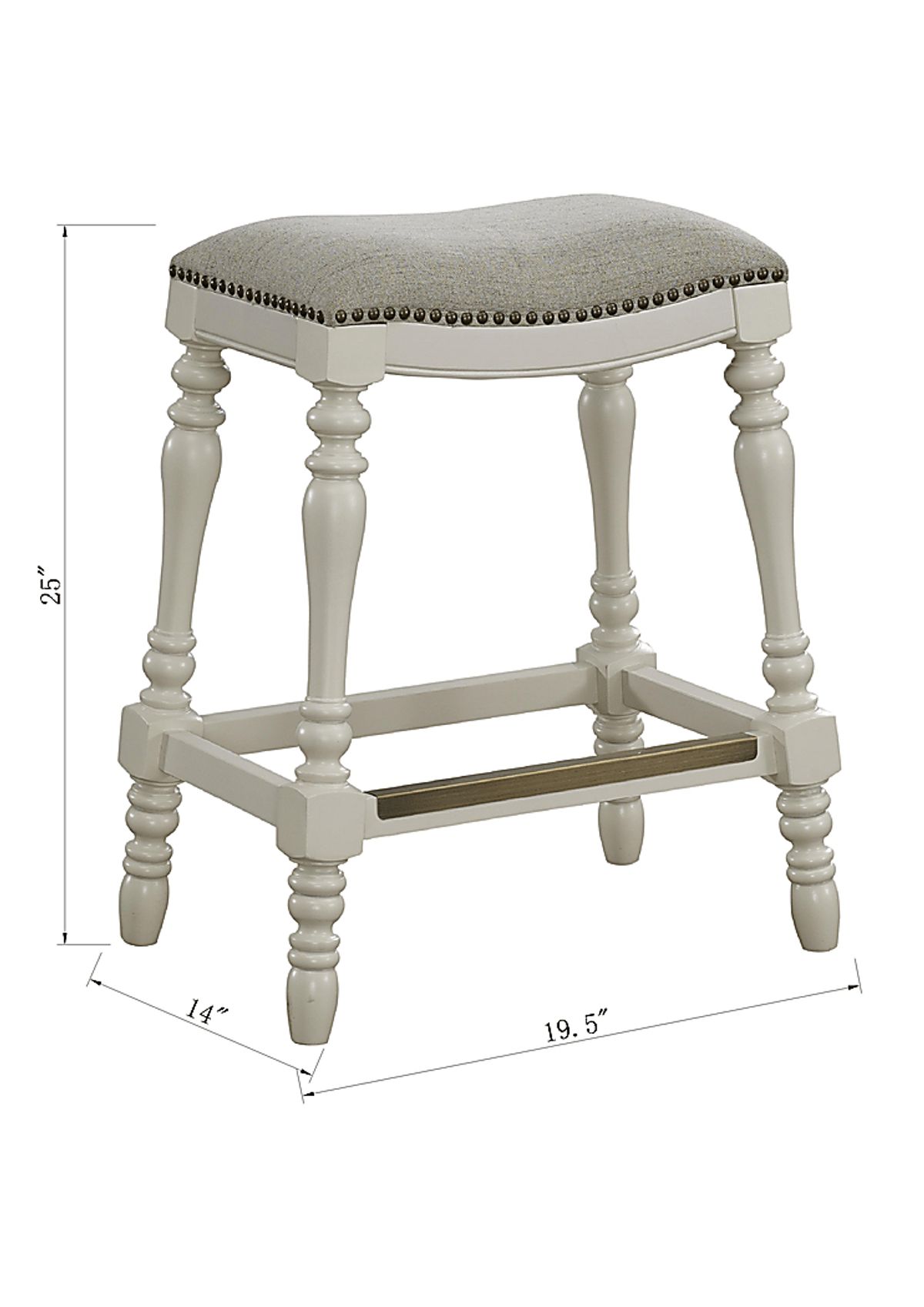 Kielman White Colors,White Beige Counter Stool | Rooms to Go