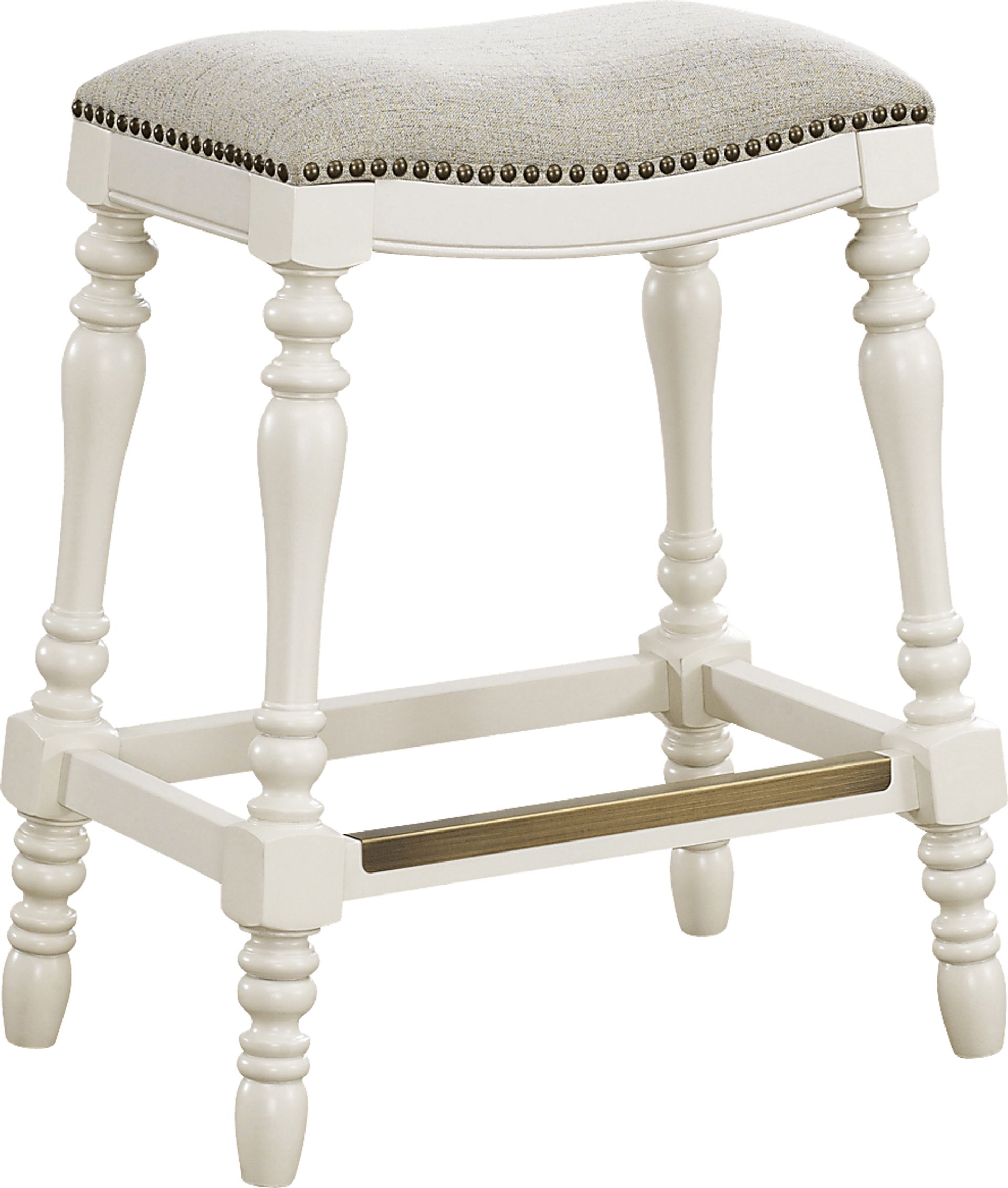 Kielman White Colors,White Beige Counter Stool | Rooms to Go