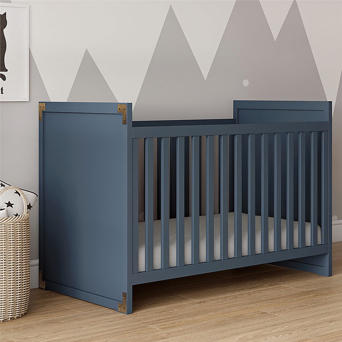 Kiernan Blue Crib | Rooms to Go