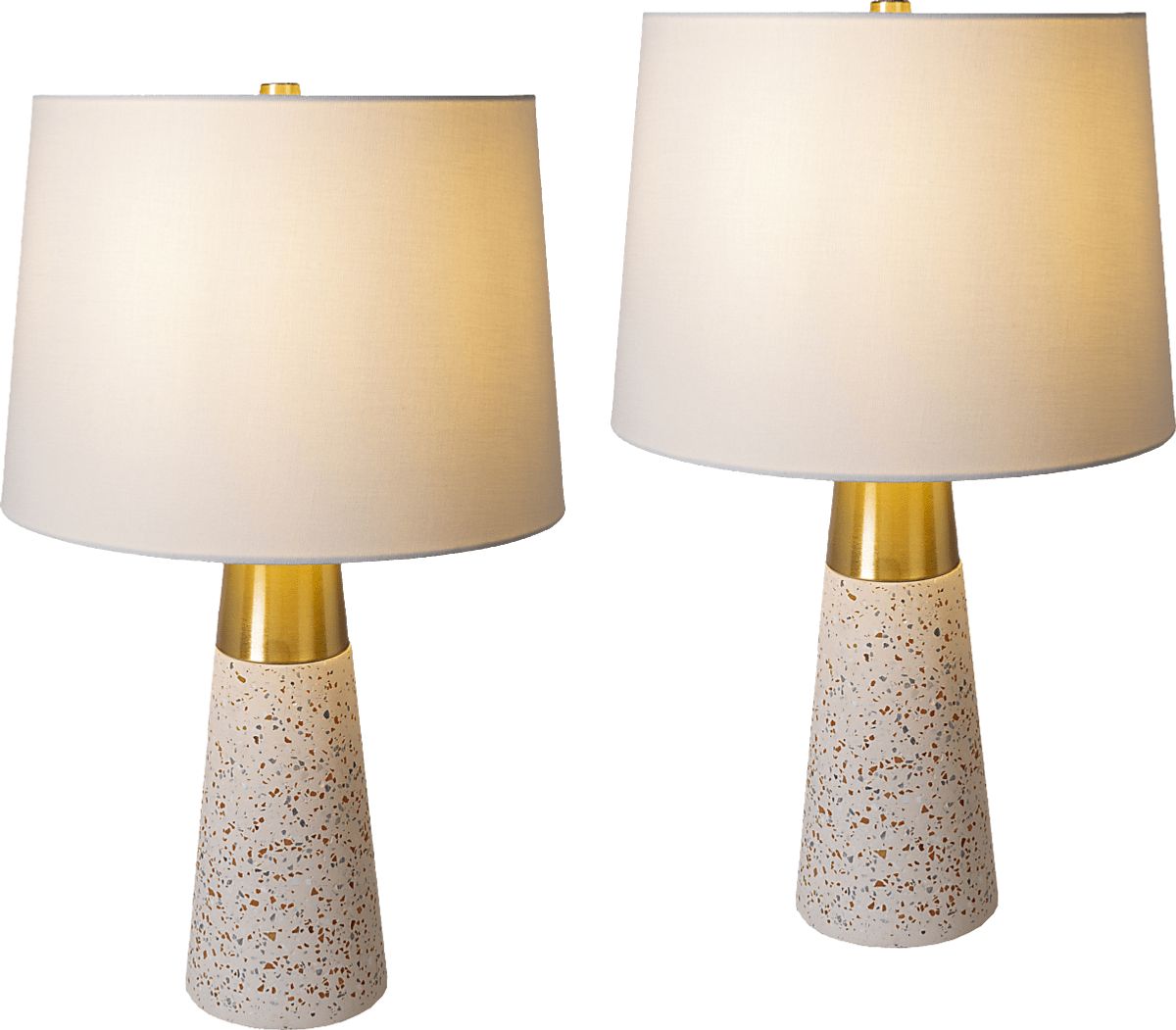 Kildate Edge 2 Pc White Set Of Lamps | Rooms to Go