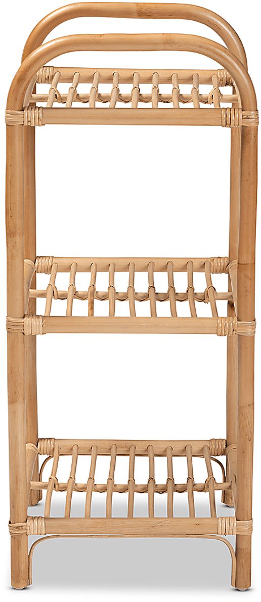 Kilmarnock Brown 3 Tier Display Shelf - Rooms To Go