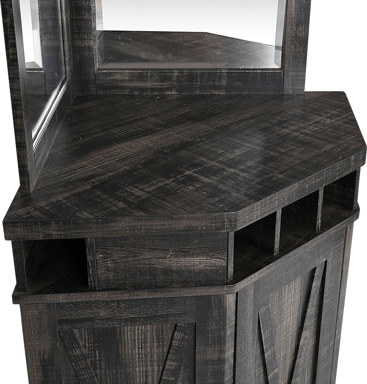 Kilso Charcoal Gray Bar Cabinet | Rooms to Go