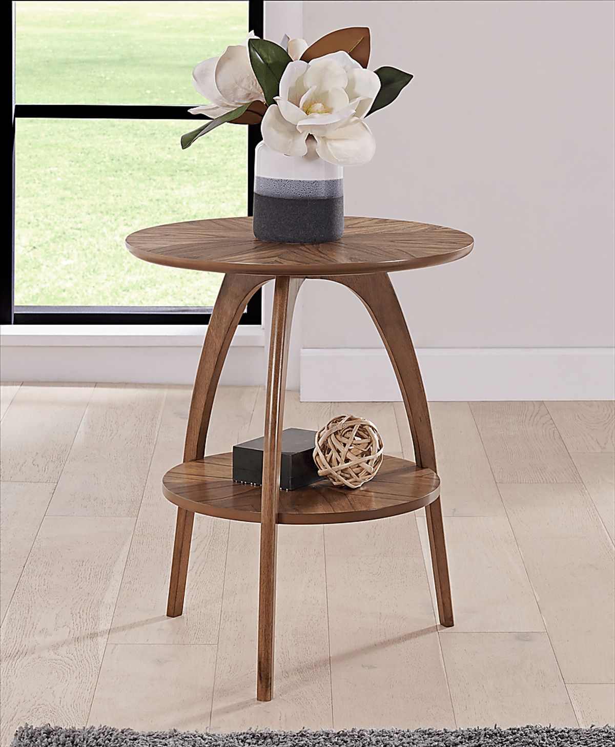 Kimba Brown Dark Wood End Table | Rooms to Go