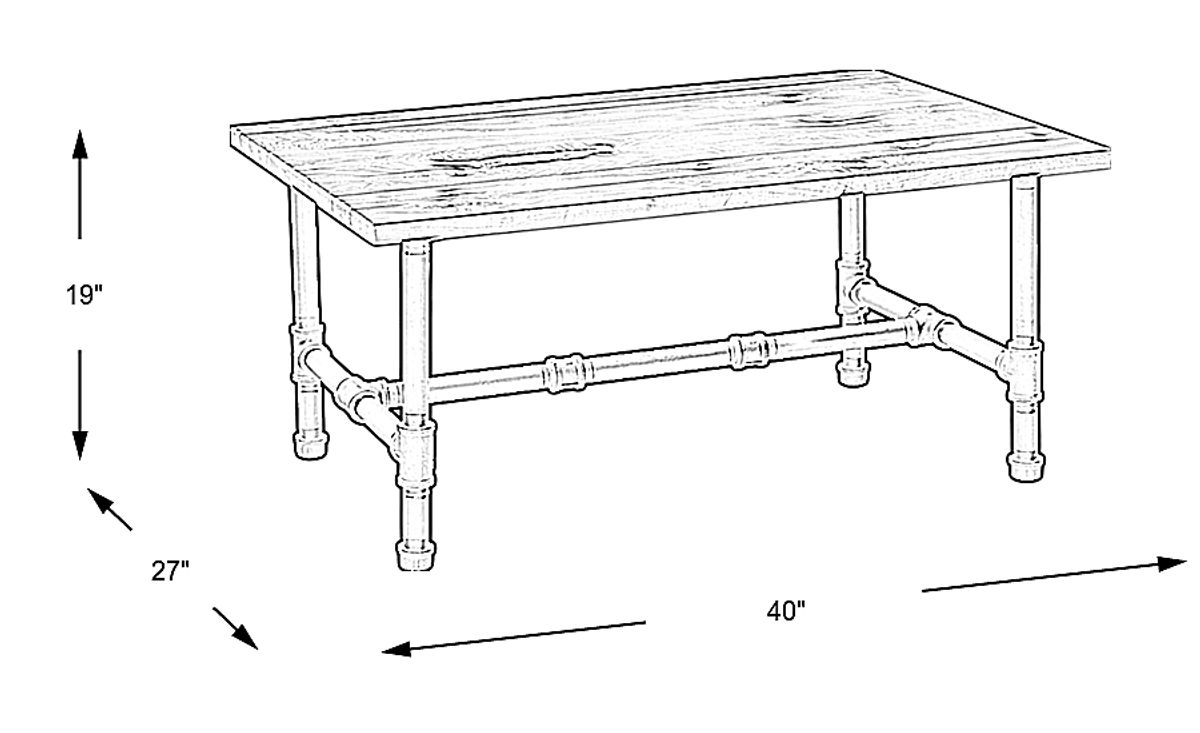 Kimball Beige Colors,Light Wood,White Cocktail Table | Rooms to Go