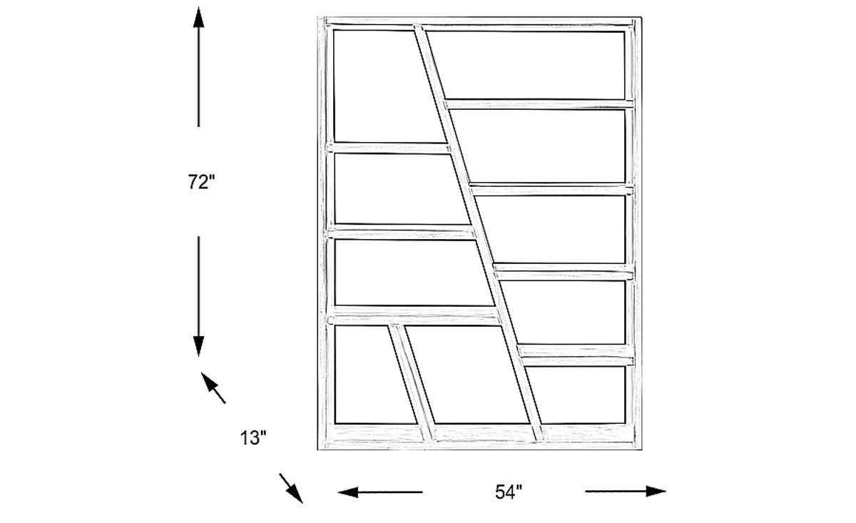 Kimball Junction Ash Light Wood,White 54 in. Room Divider | Rooms to Go