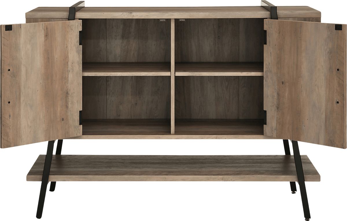 Kimbark Beige Colors,Light Wood,White Server | Rooms to Go
