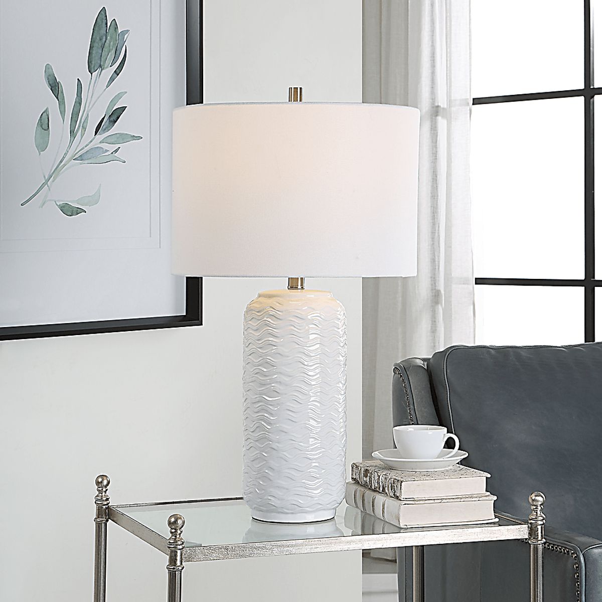 Kimmy Club White Table Lamp | Rooms to Go
