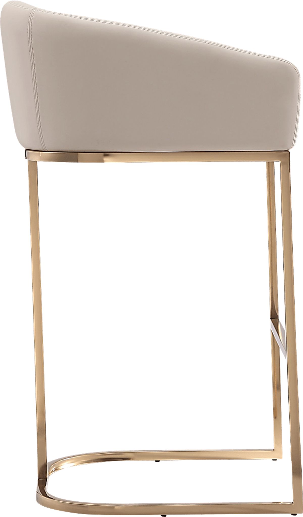 Kimron Gold Colors,Metal Beige Barstool | Rooms to Go