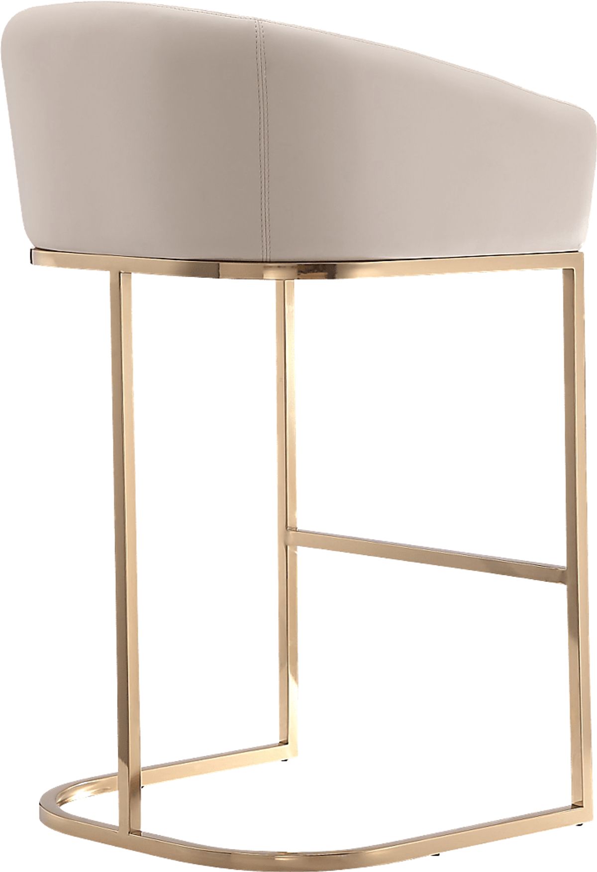 Kimron Gold Colors,Metal Beige Barstool | Rooms to Go