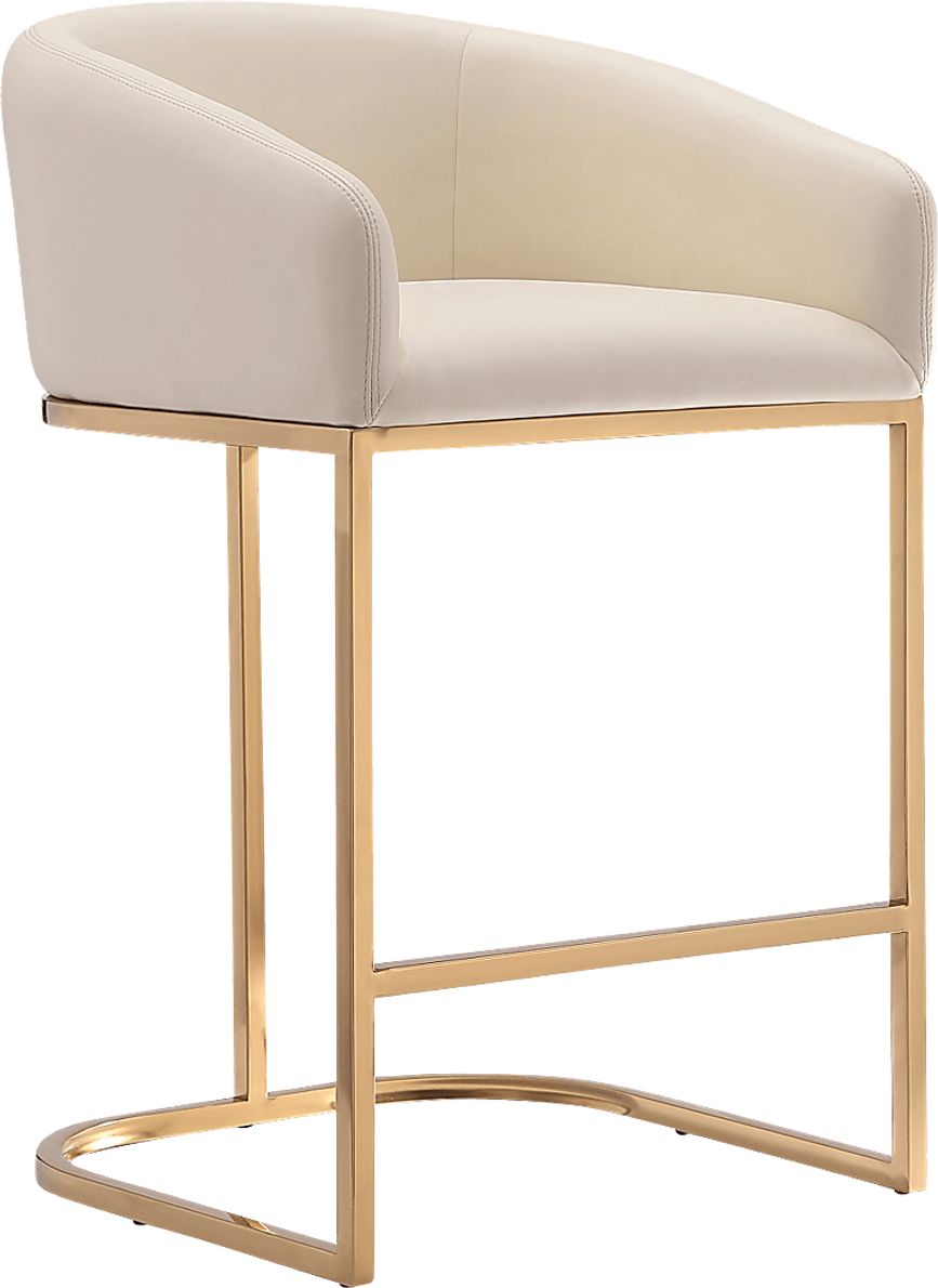 Kimron Beige Colors,Light Wood,White Counter Height Stool - Rooms To Go