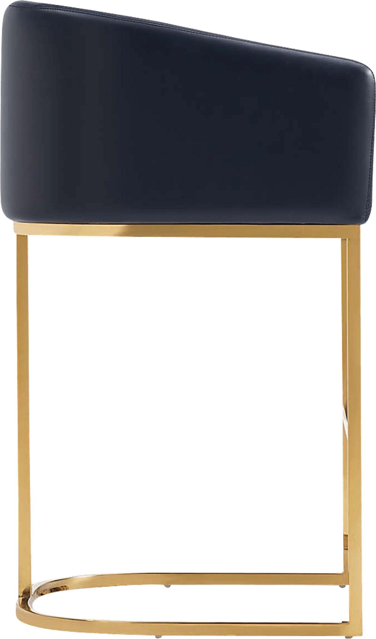 Kimron Gold Colors,Metal Black Vinyl Fabric Counter Stool | Rooms to Go