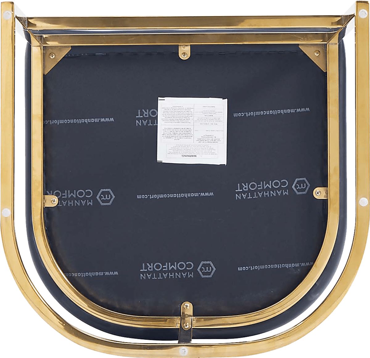 Kimron Gold Colors,Metal Black Vinyl Fabric Counter Stool | Rooms to Go