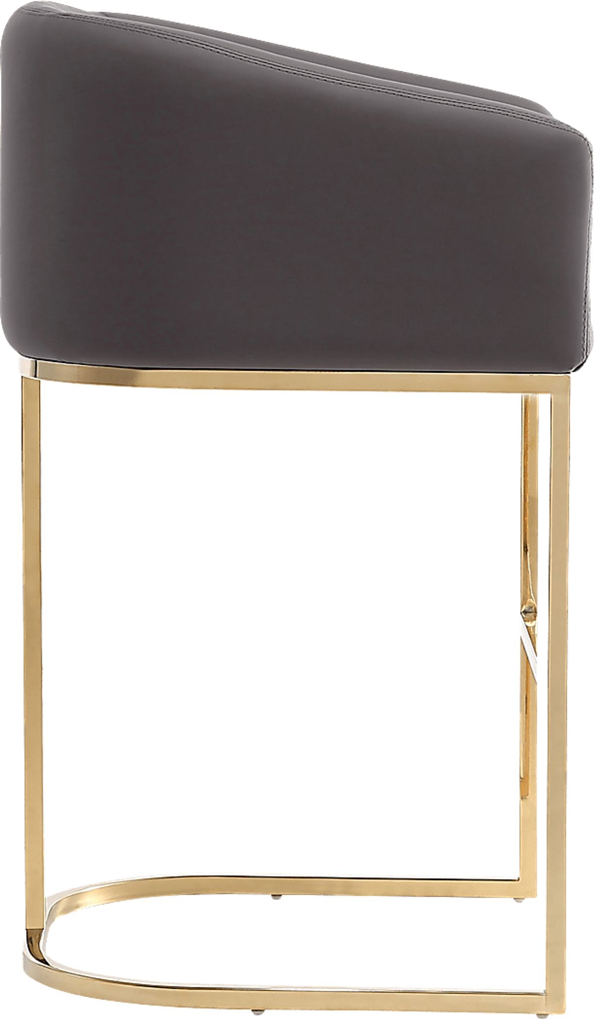 Kimron Gold Colors,Metal Gray Barstool | Rooms to Go