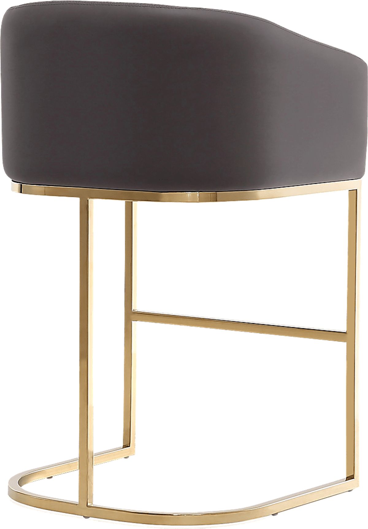 Kimron Gold Colors,Metal Gray Barstool | Rooms to Go