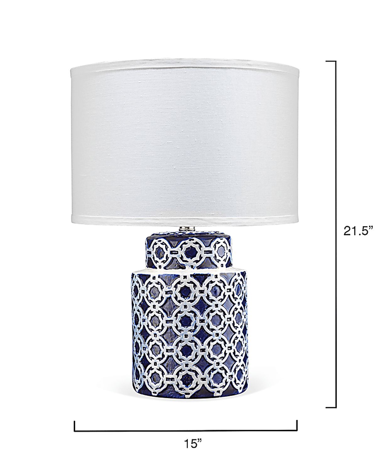 Kimron Reef Blue Table Lamp | Rooms to Go