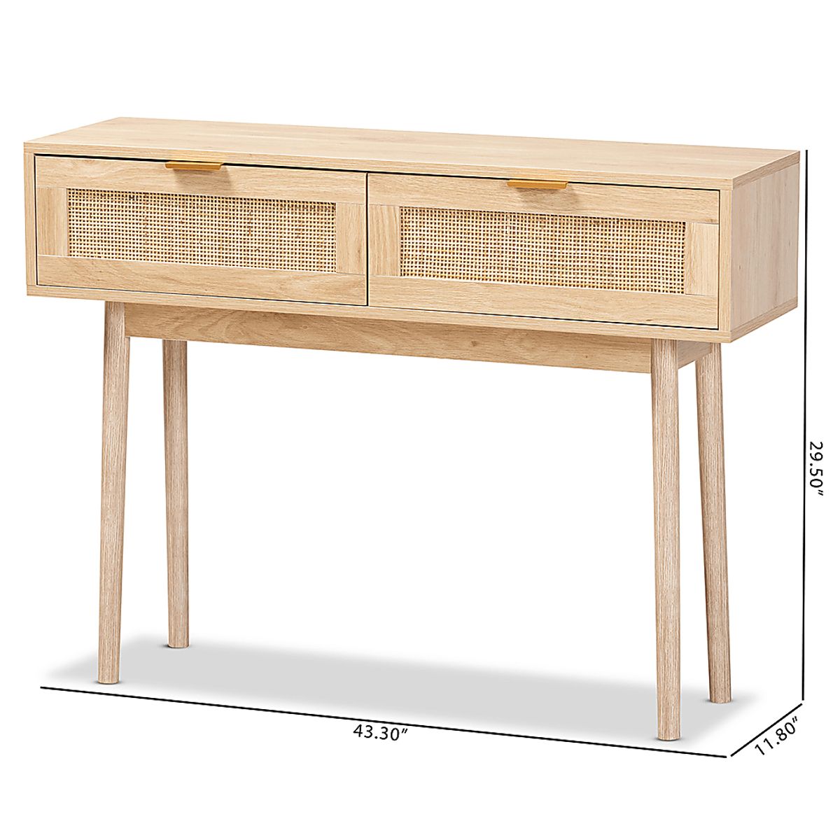 Kincell Brown Dark Wood Sofa Table | Rooms to Go