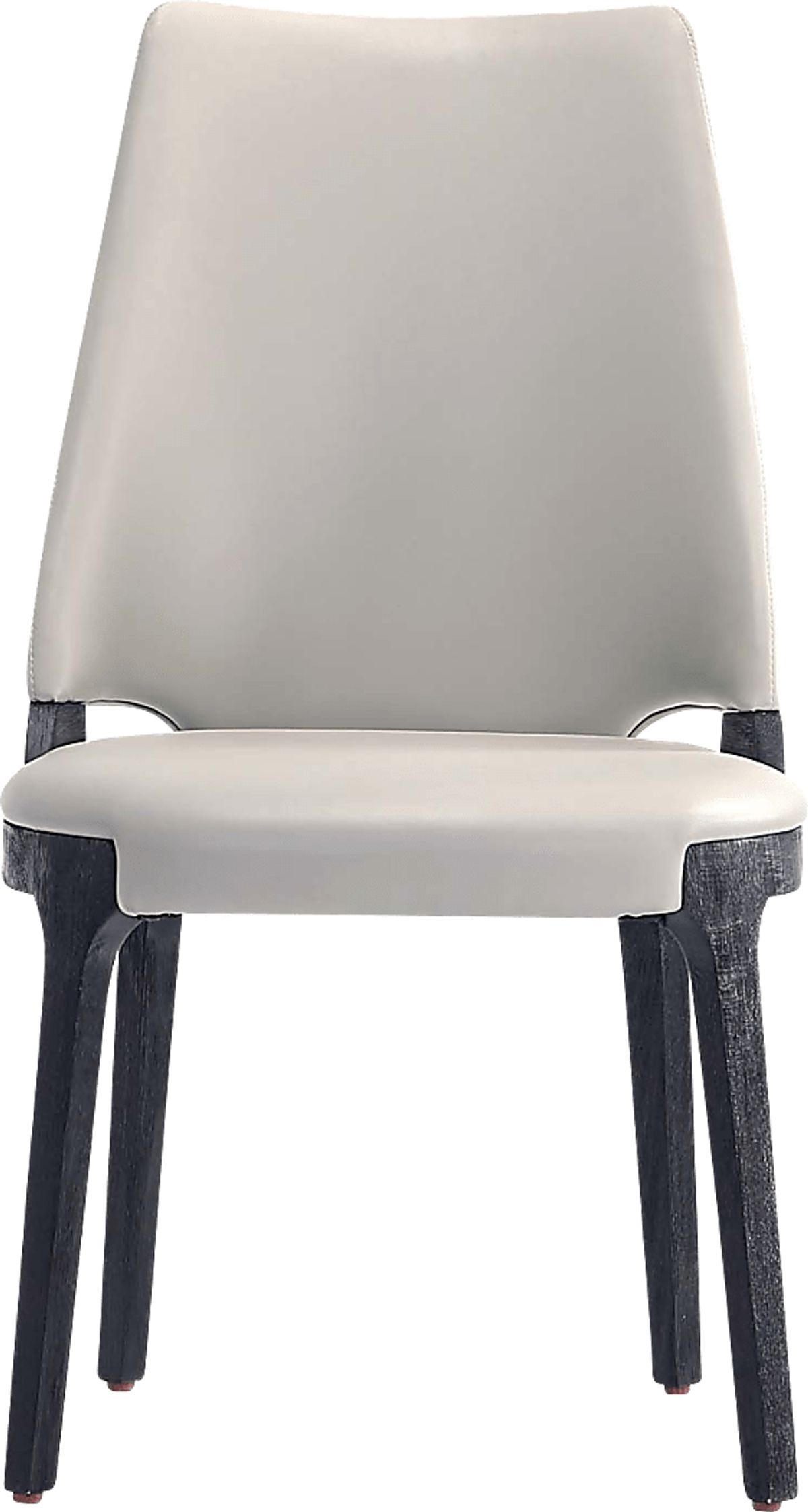 Kingery Light Gray Velvet,Vinyl Fabric,Plush Dining Chair, Set Of 2 ...