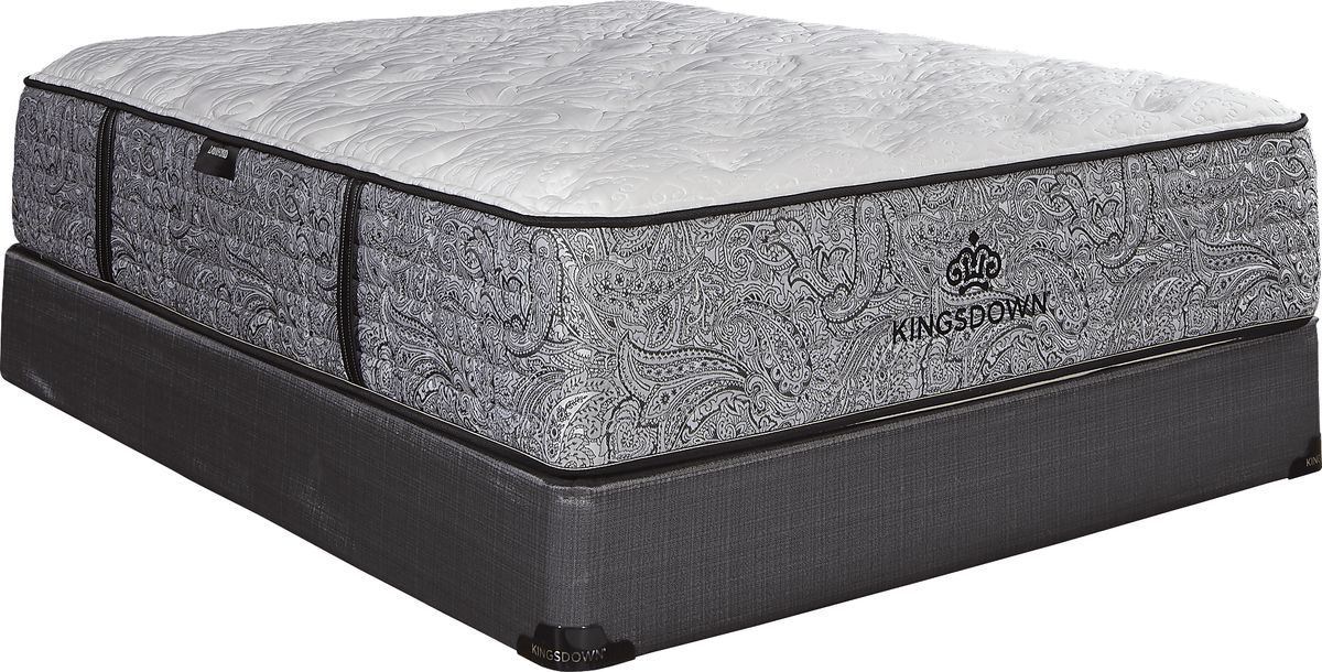 Kingsdown Lawford Low Profile Queen Plush Mattress Set | Rooms to Go