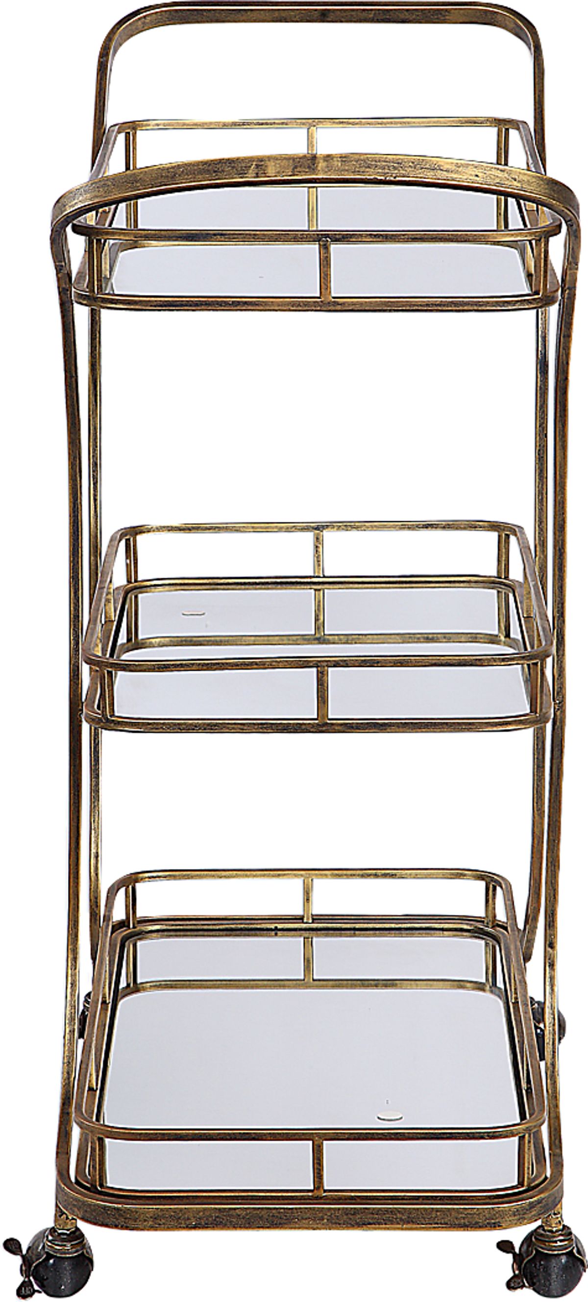 Kinoo Gold Yellow Bar Cart | Rooms to Go