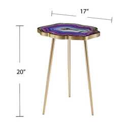 Kinzieway Purple Colors Accent Table | Rooms to Go