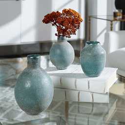 Kipley Blue Vase, Set Of 3 | Rooms to Go