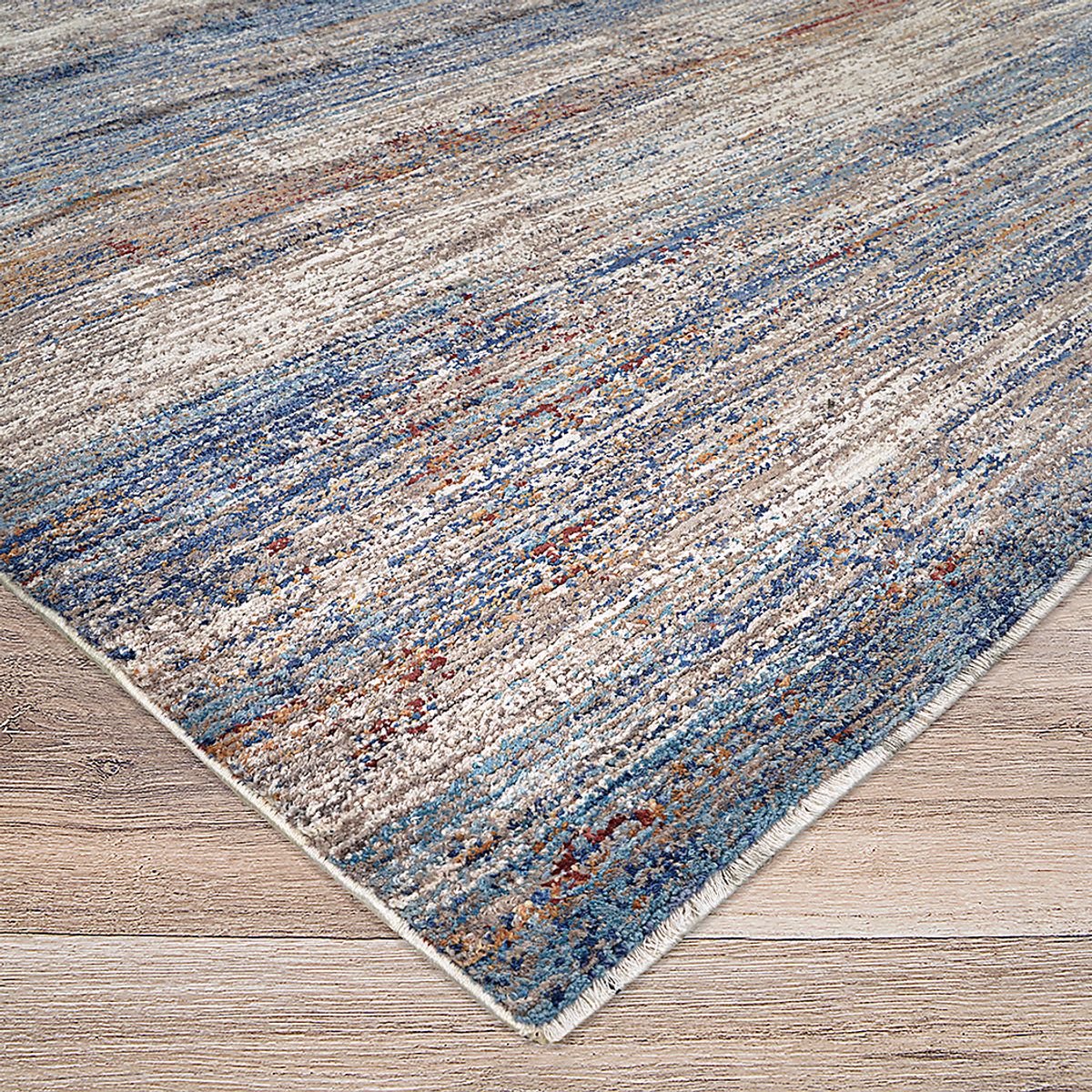Kirkfell Denim,Light Brown Blue,Brown Rug | Rooms to Go