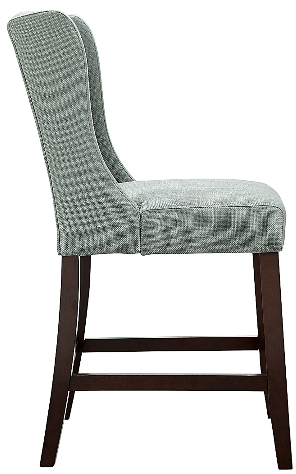 Kitmore Espresso Dark Wood Blue Counter Height Stool | Rooms to Go