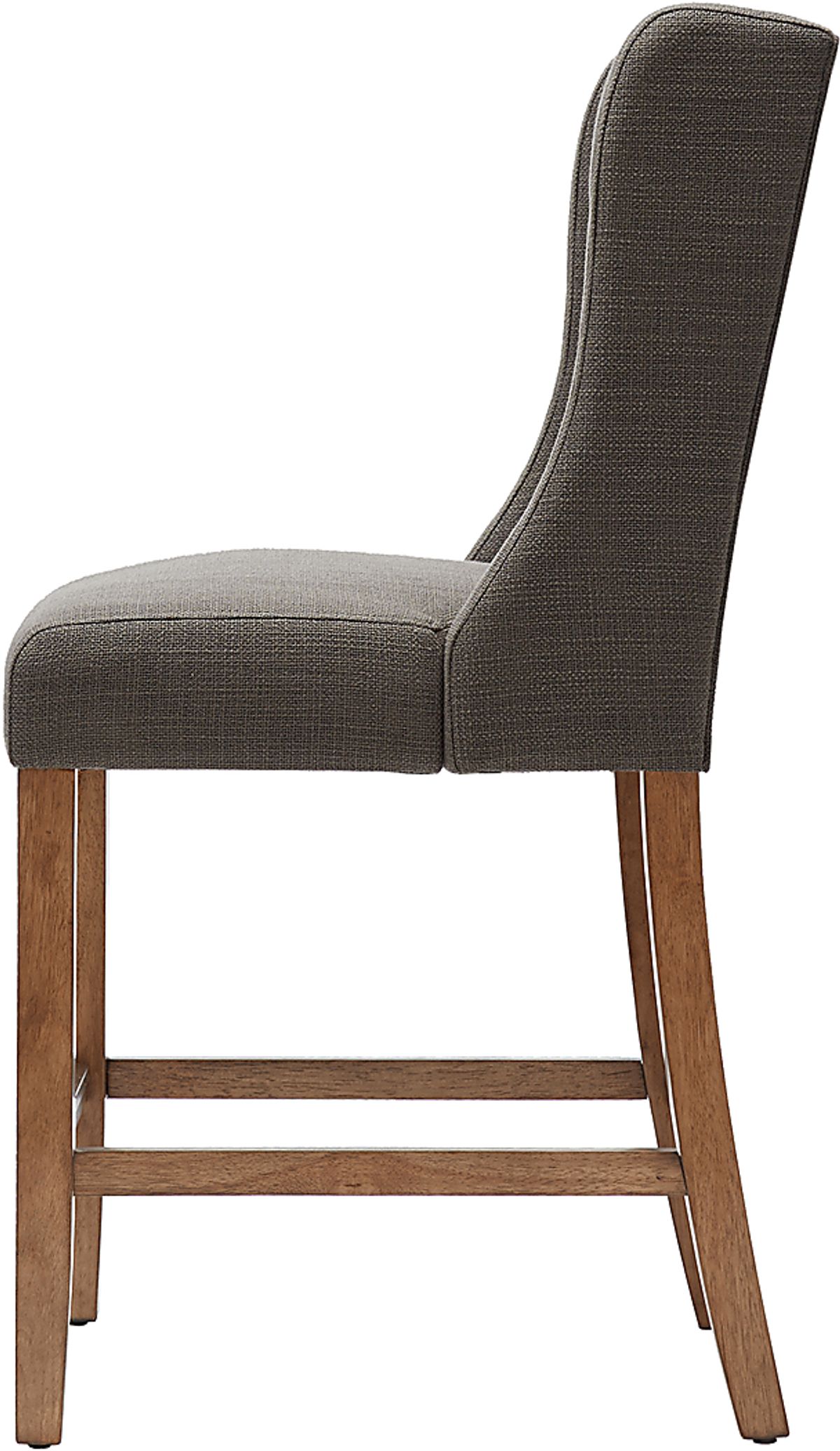 Kitmore Brown Dark Wood Charcoal Black,Gray Counter Height Stool ...